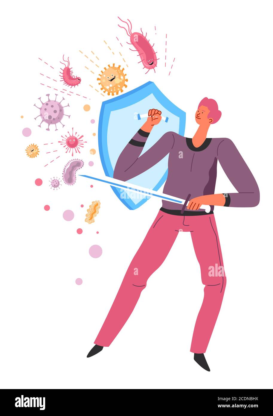 Guard against disease Stock Vector Images - Alamy