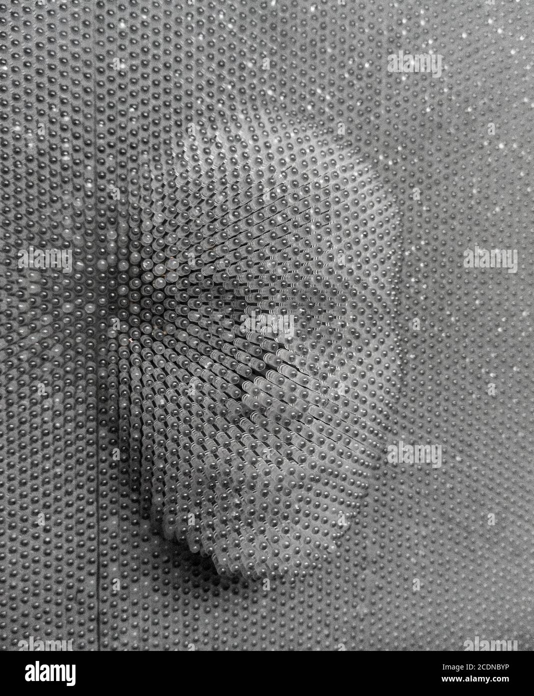 human face made from pin board toy Stock Photo - Alamy
