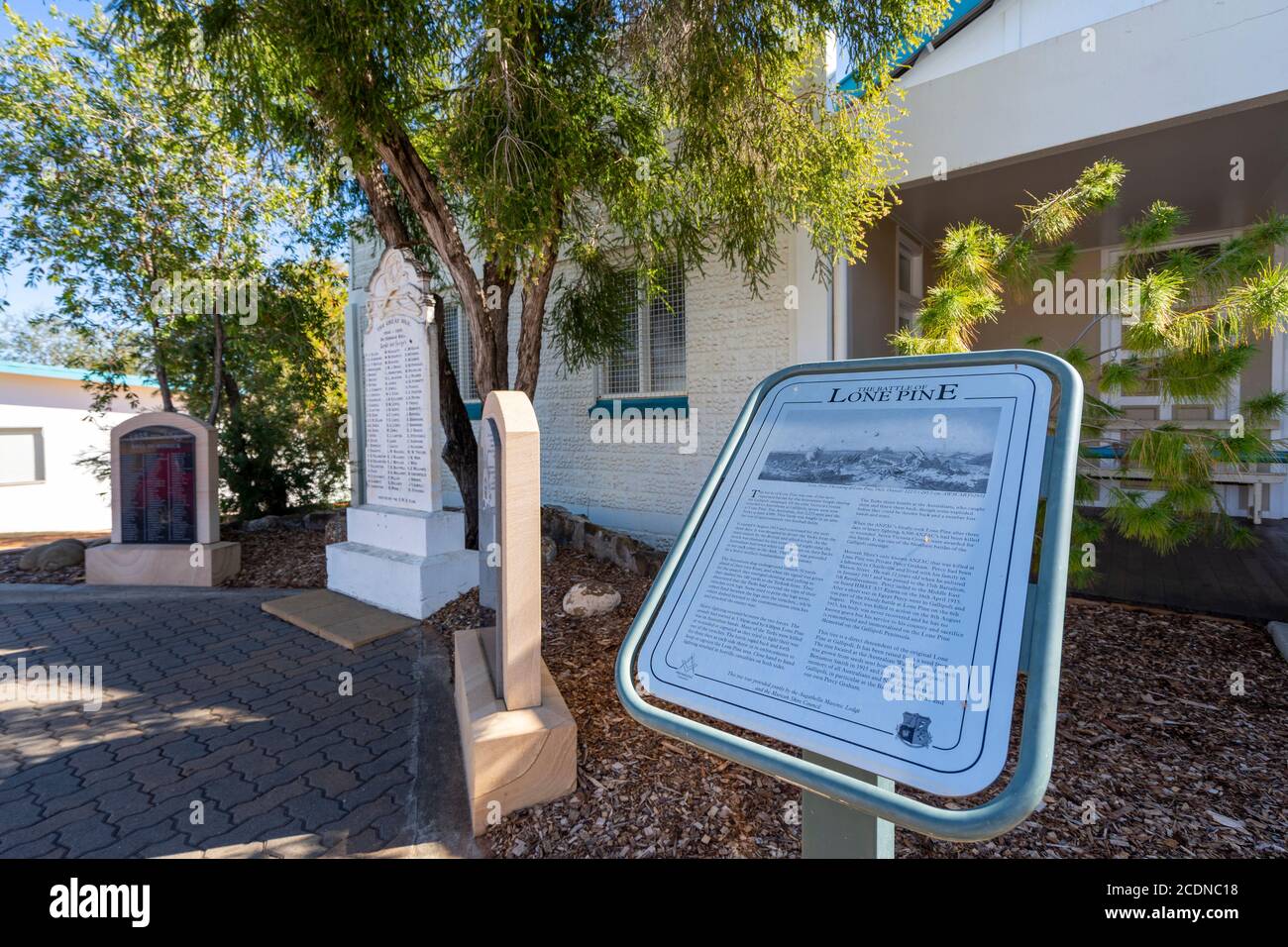 War Memorial, Augathella, Central West Queensland, Australia Stock ...