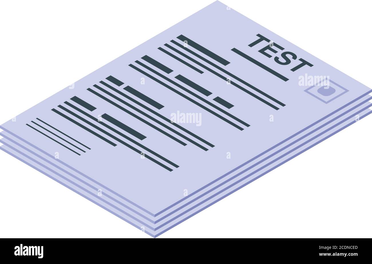 Driving school test icon, isometric style Stock Vector Image & Art - Alamy