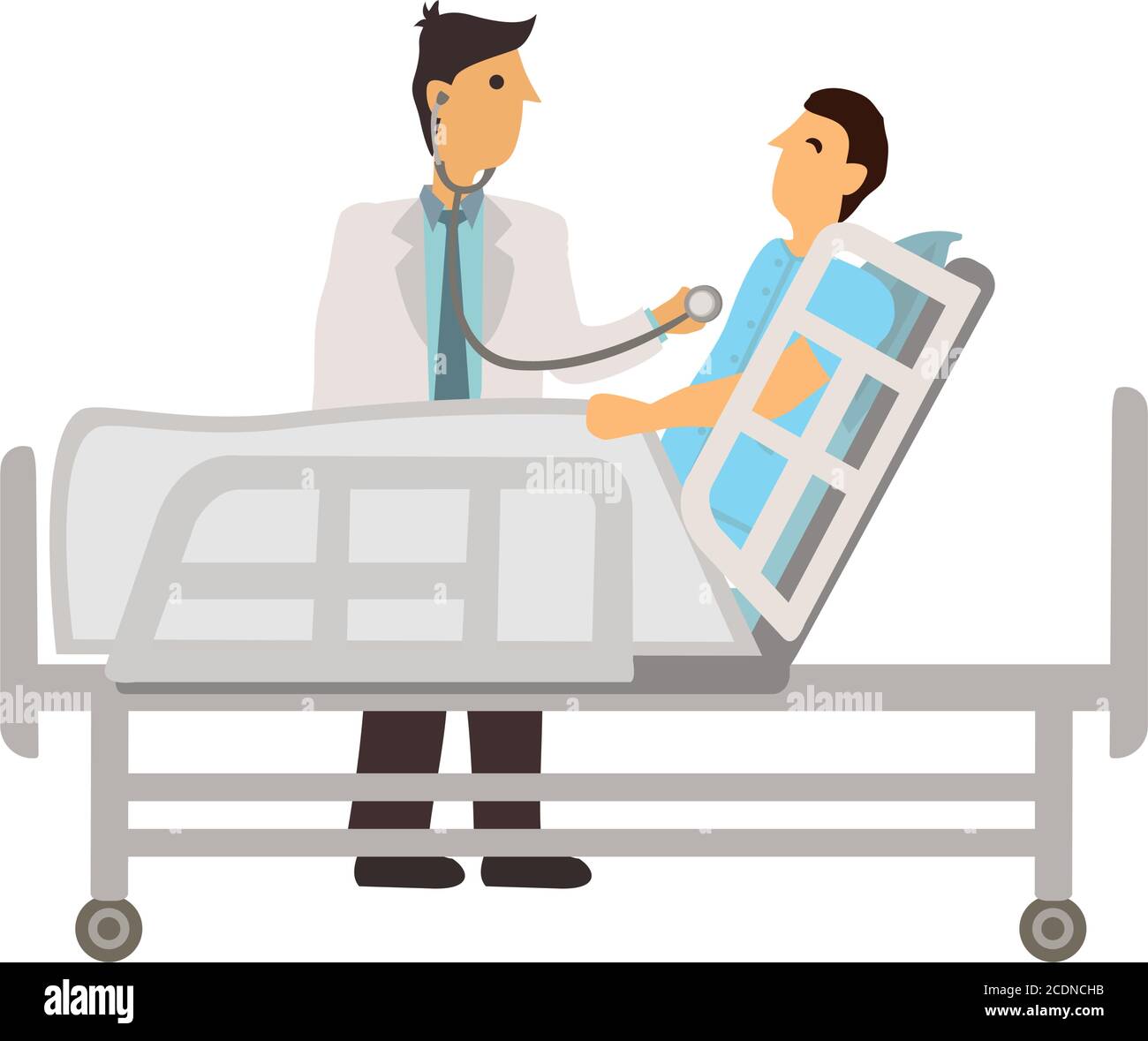 Sick People In Hospital Clipart Png