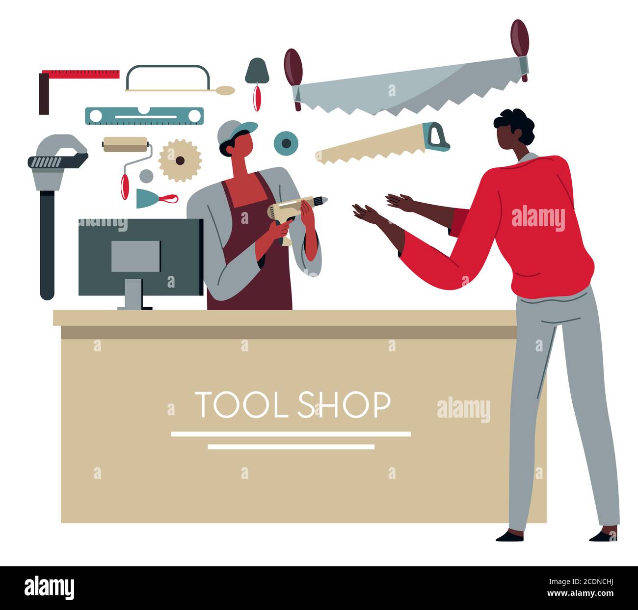 Hardware store hardware shop Stock Vector Images - Alamy