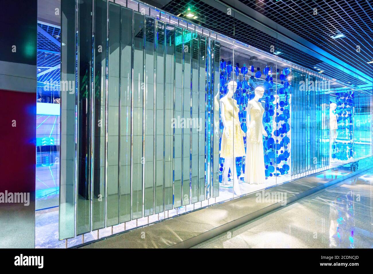 hallway interior with shops Stock Photo - Alamy