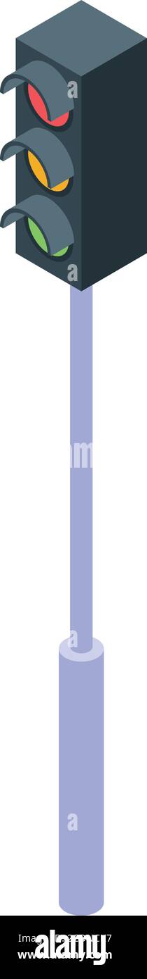 Isometric traffic lights Cut Out Stock Images & Pictures - Alamy