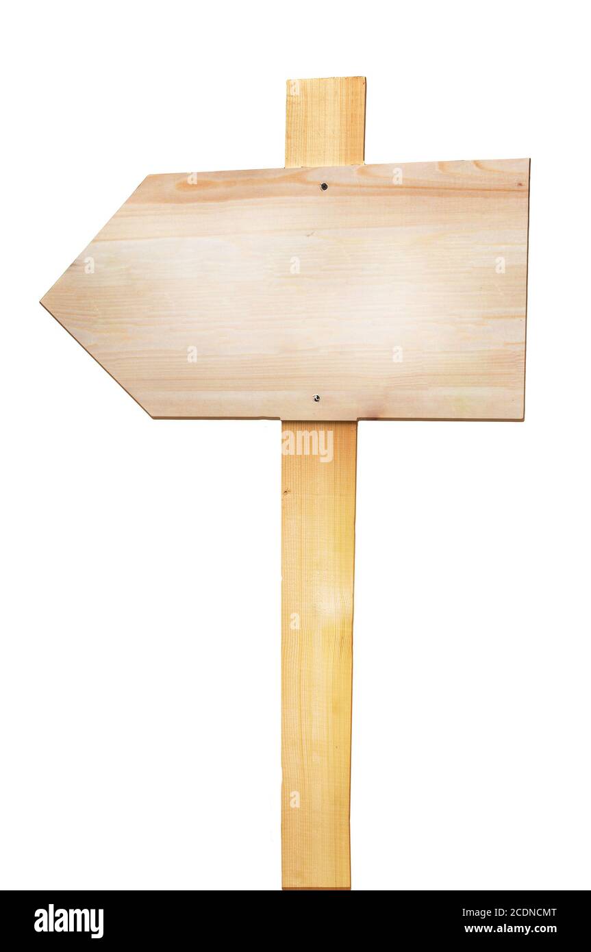 wood arrow sign Stock Photo - Alamy