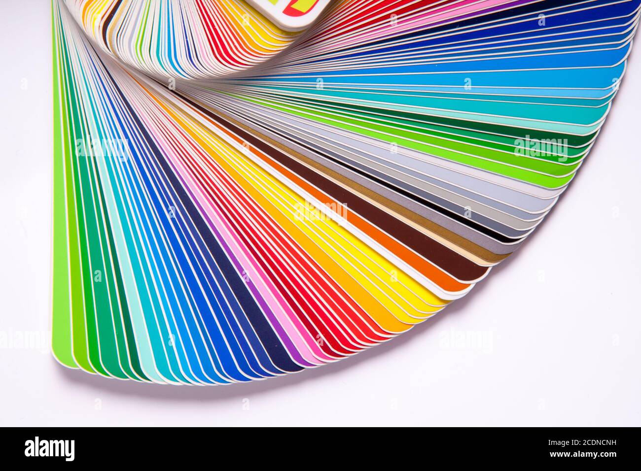 Color guide swatch isolated on white background Stock Photo - Alamy