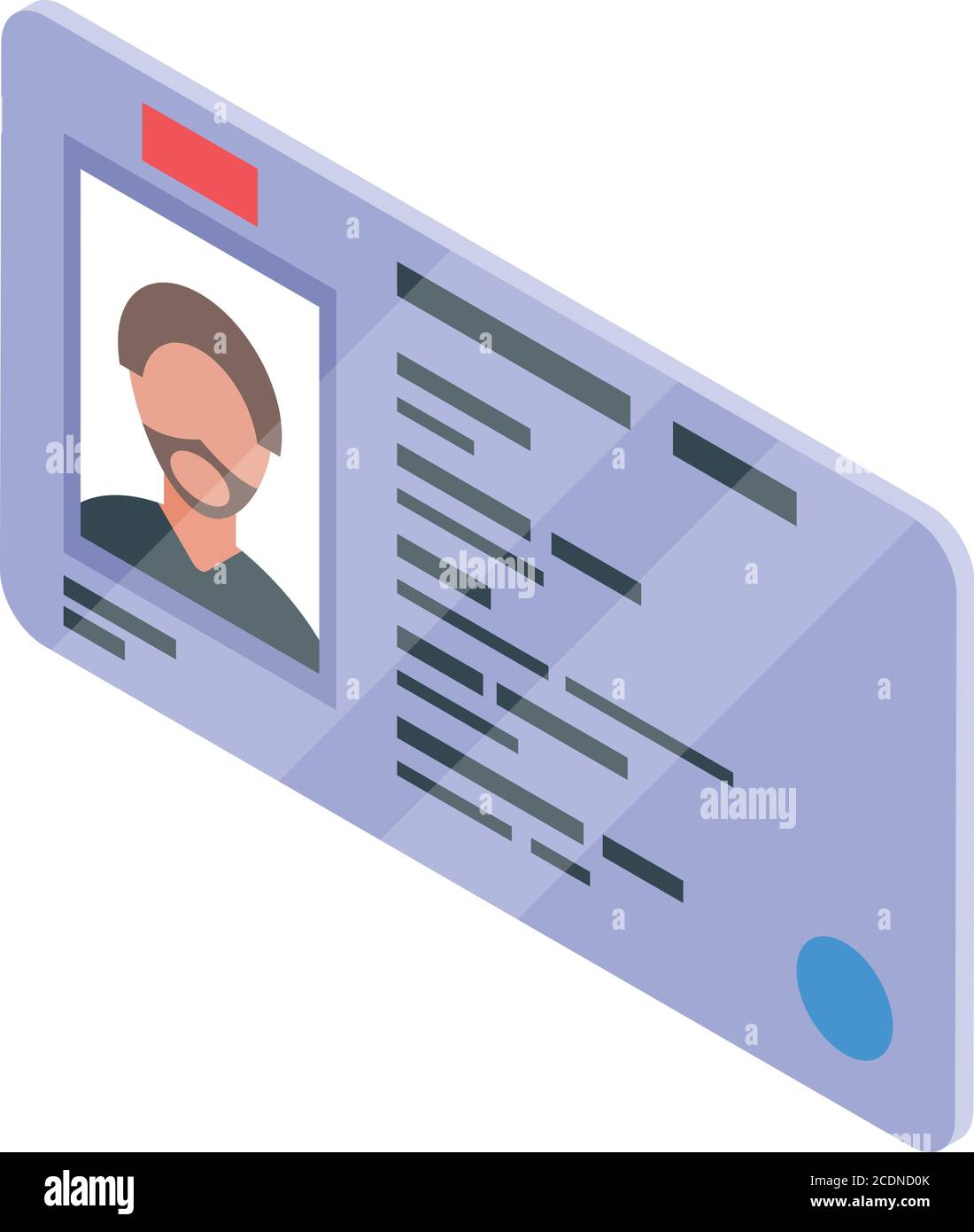 Driver license icon, isometric style Stock Vector Image & Art - Alamy