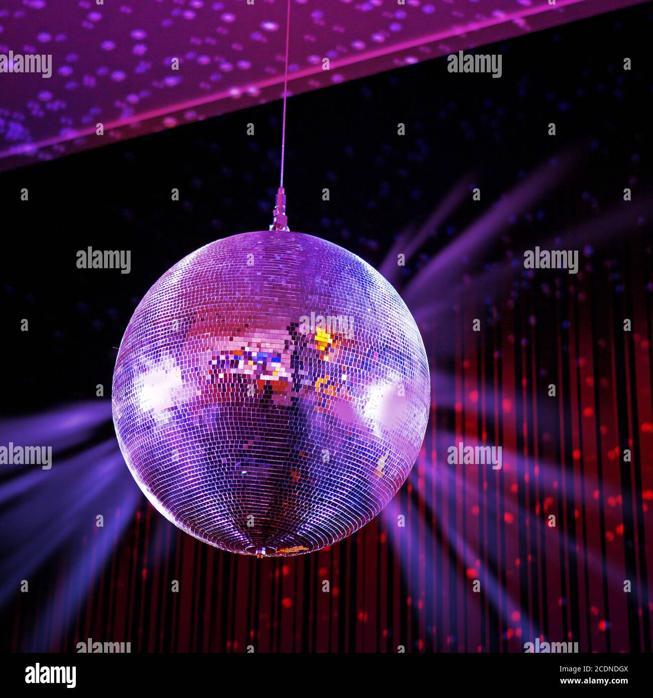 Party lights disco ball Stock Photo - Alamy