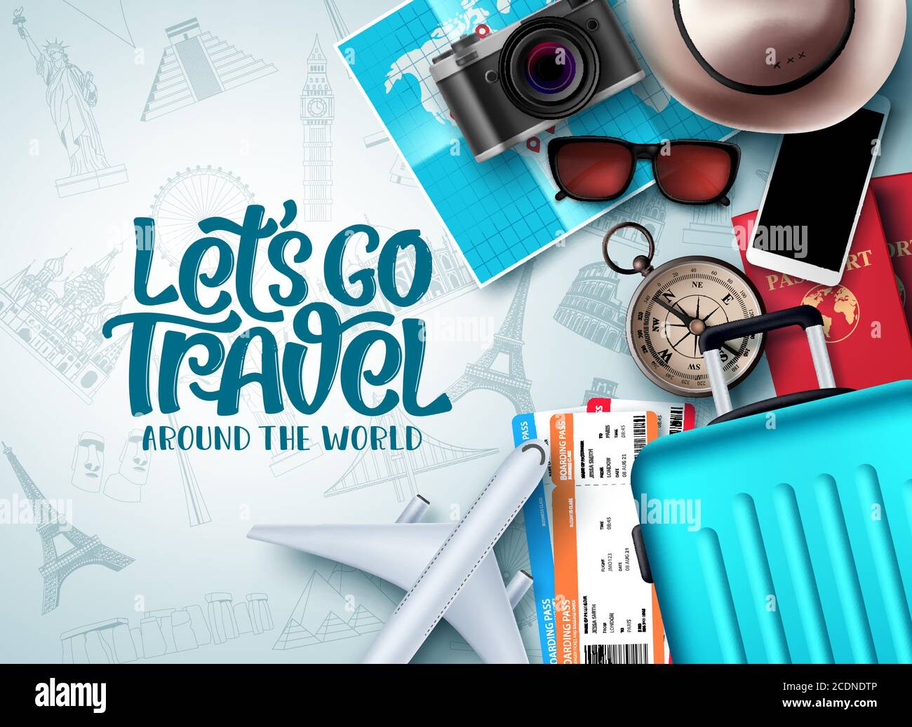 Travel Around The World Background