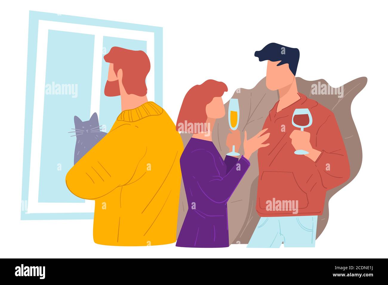 Diverse people group talking Stock Vector Images - Alamy