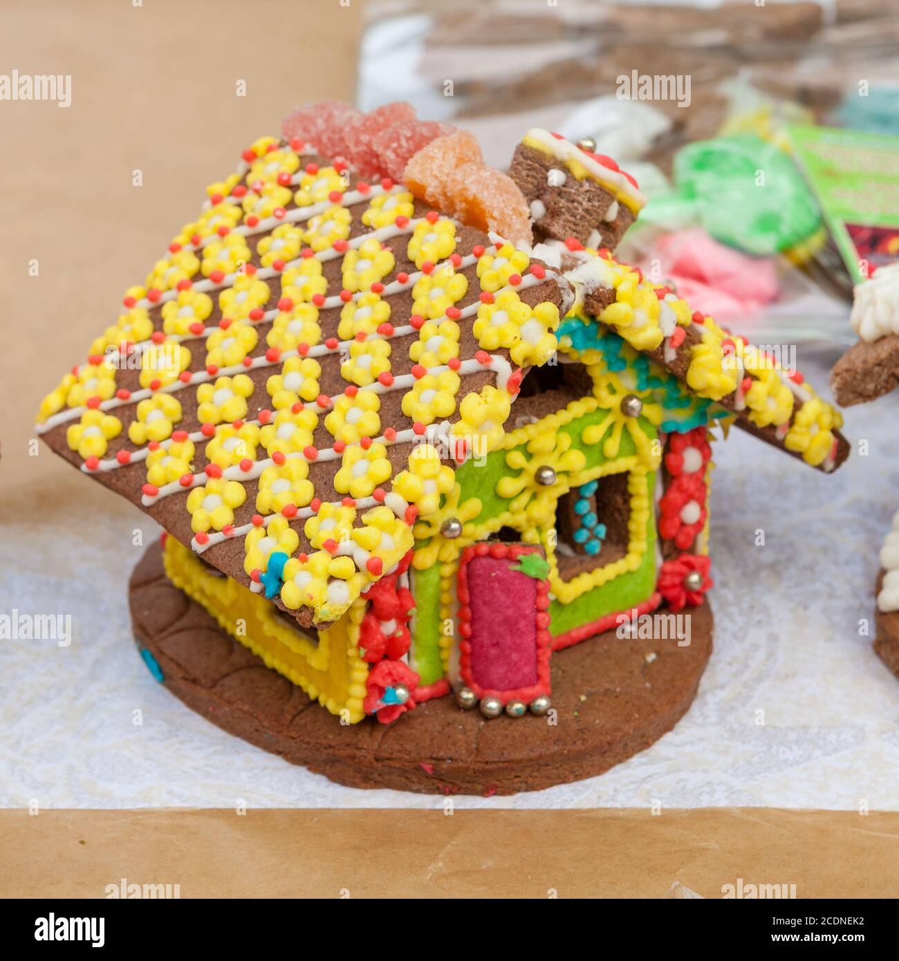 Beautiful gingerbread house Stock Photo - Alamy