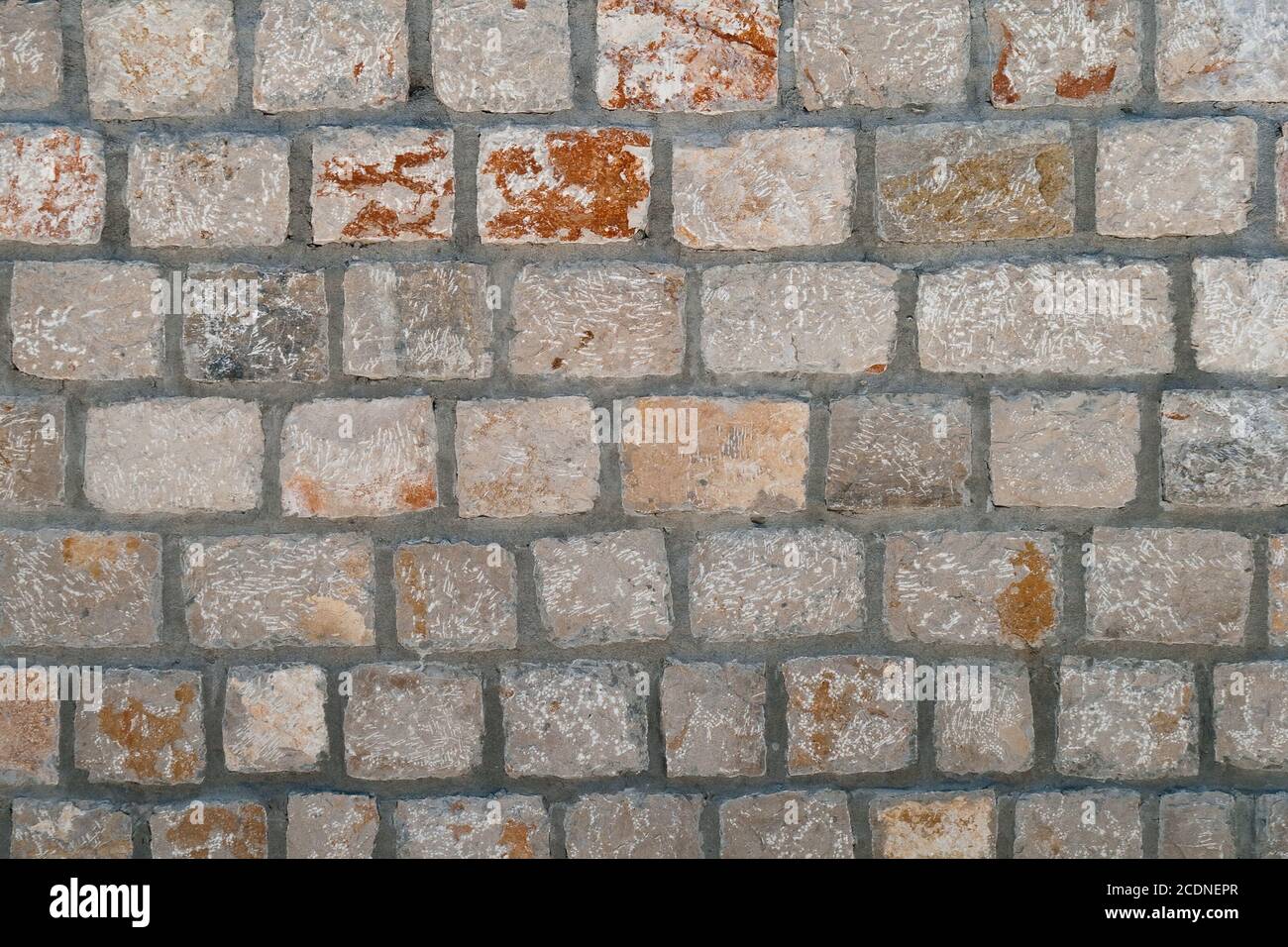 stone wall with cement Stock Photo - Alamy