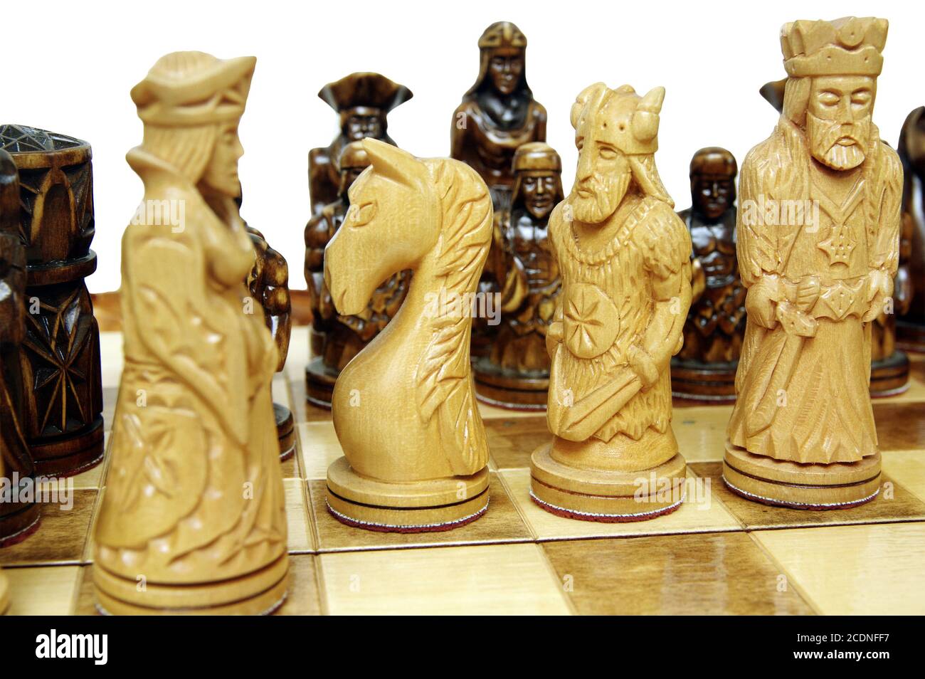chess figures on board Stock Photo - Alamy