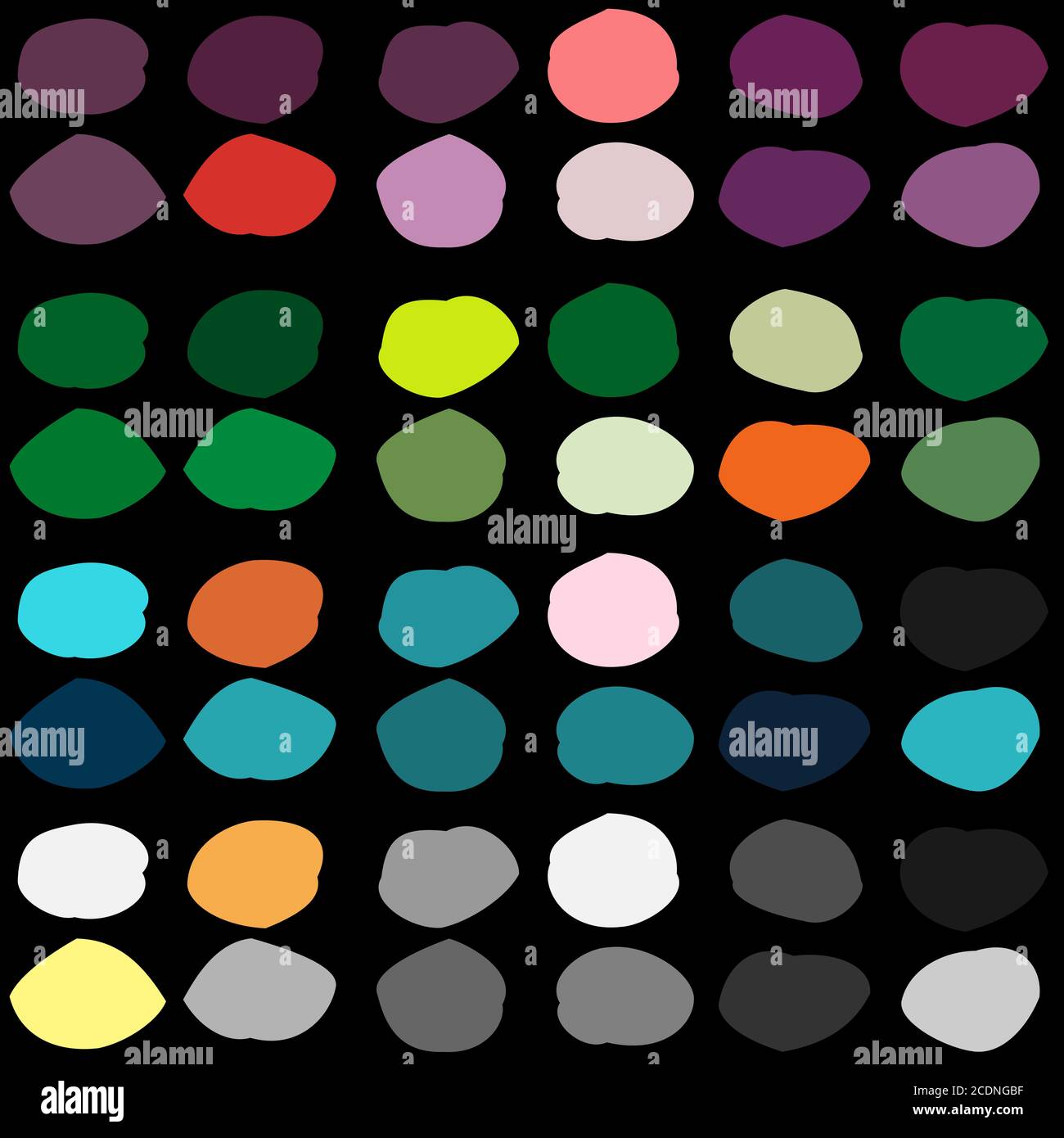 Color ink blots seamless vector pattern Stock Photo - Alamy