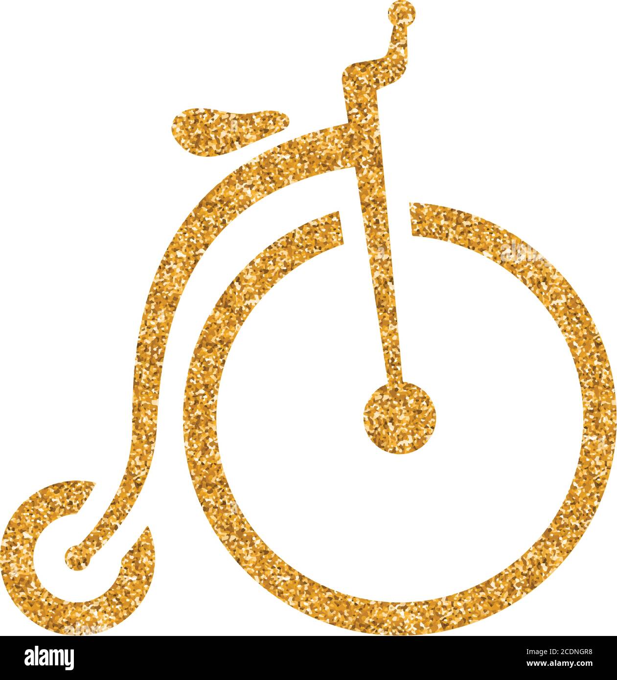 icon in gold glitter texture. Sparkle luxury style vector illustration ...