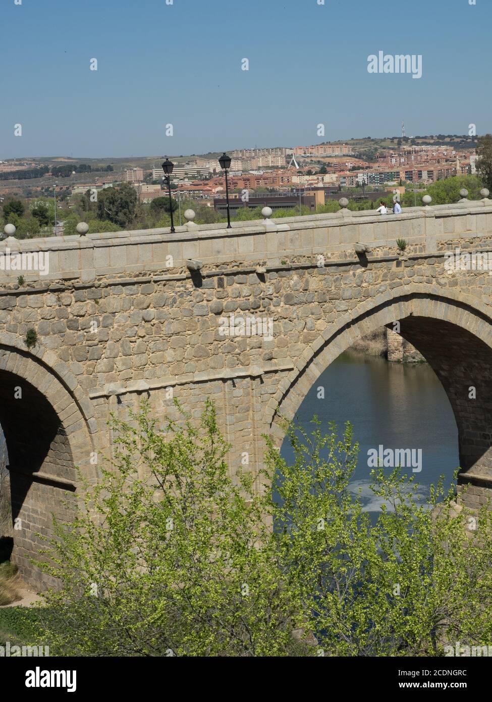 toledo at the tagus river in spain Stock Photo - Alamy