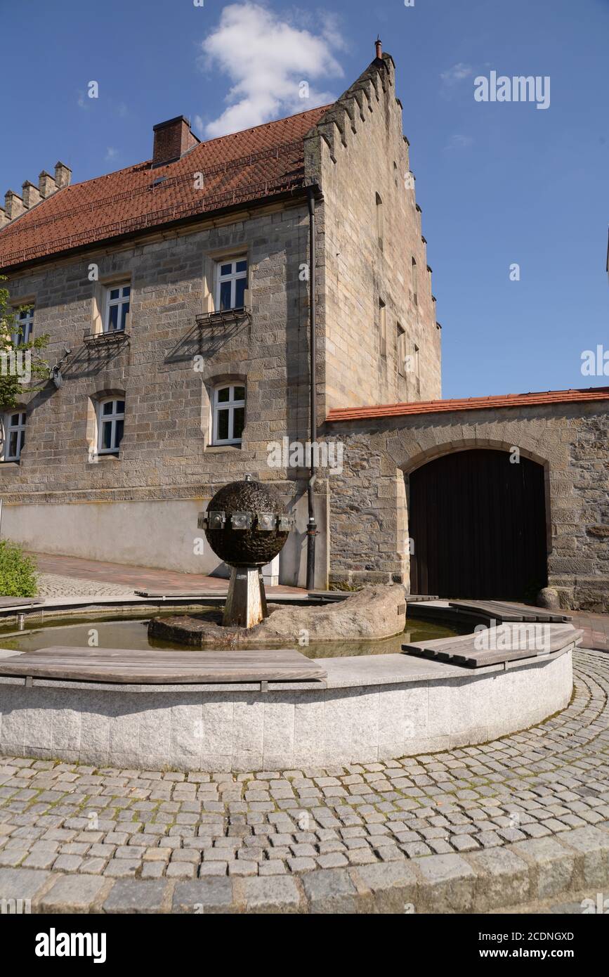Schott fountain in Zwiesel Stock Photo - Alamy