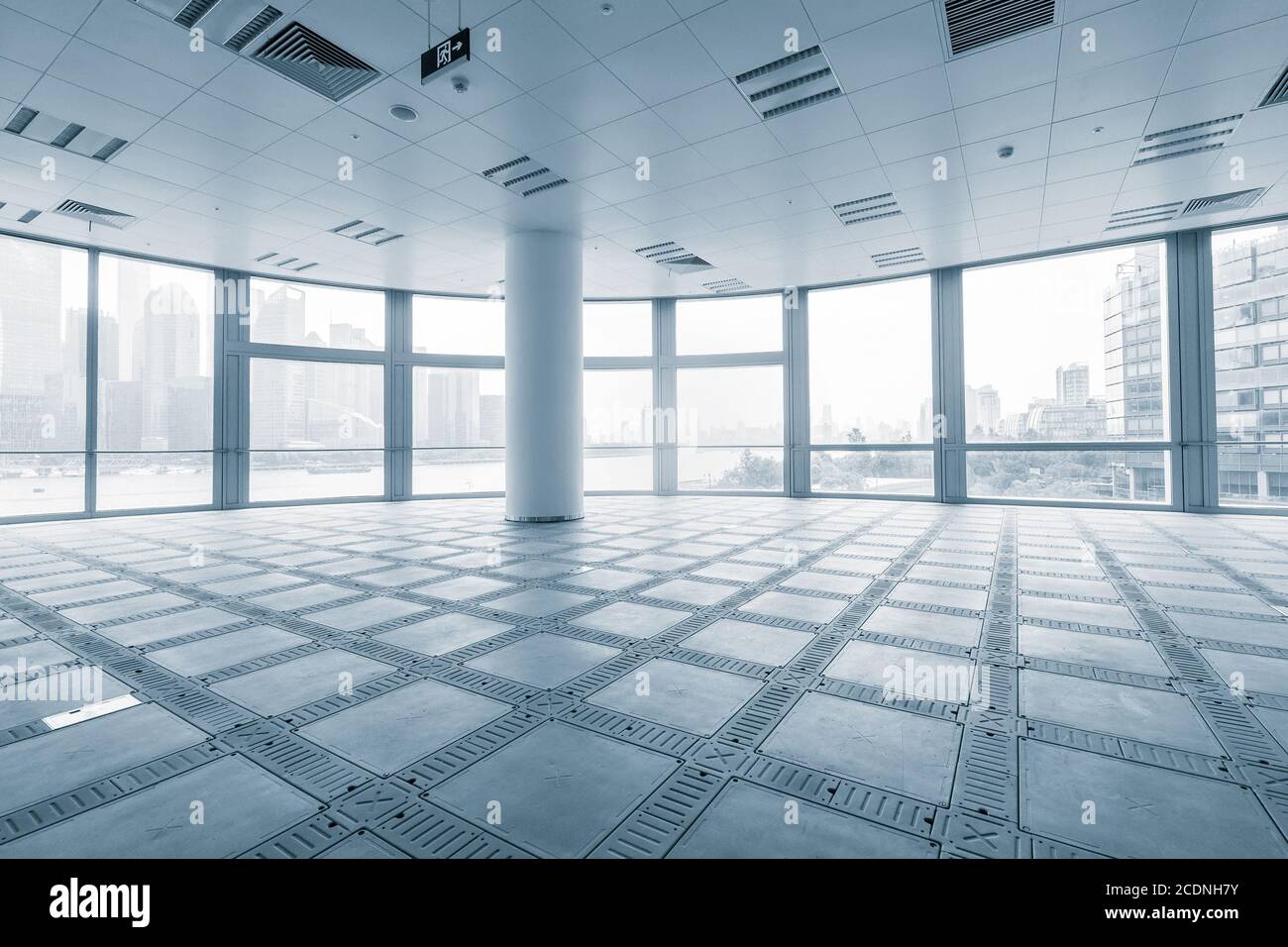 empty office room in modern office buildings Stock Photo - Alamy