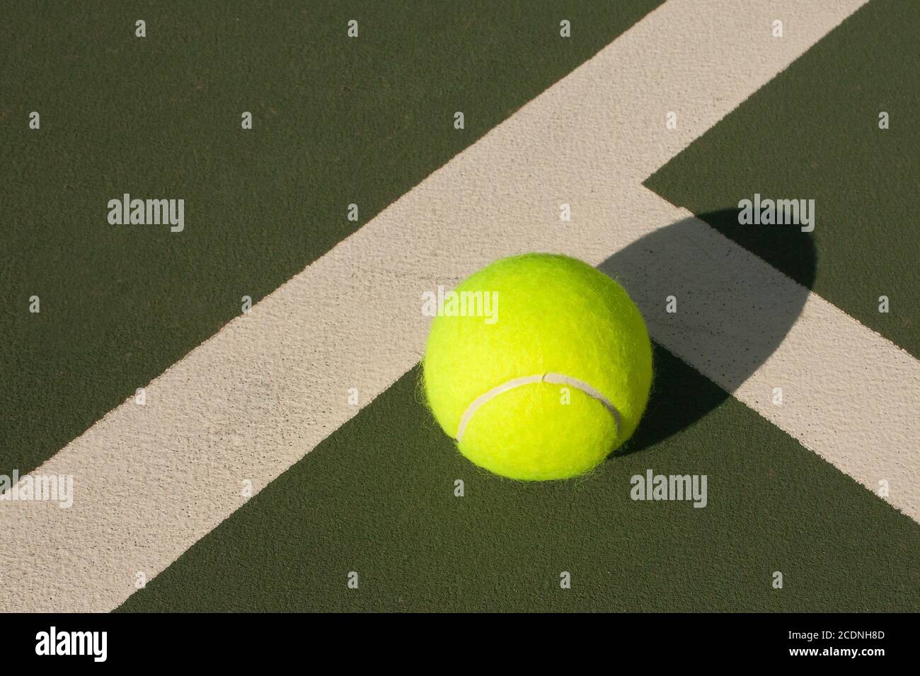 Strings of tennis racket and yellow ball hi-res stock photography and ...