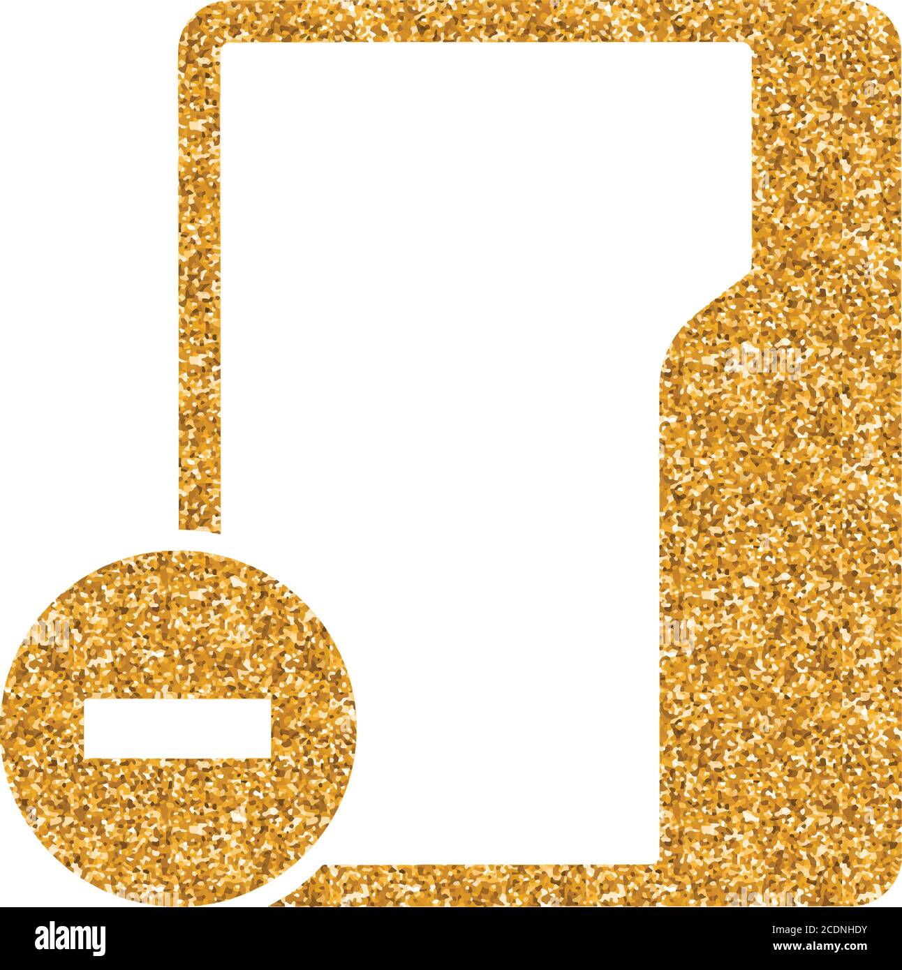 Folder icon in gold glitter texture. Sparkle luxury style vector ...