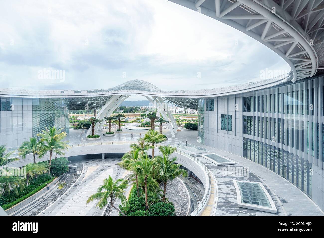 skyline, inside design in modern building Stock Photo - Alamy