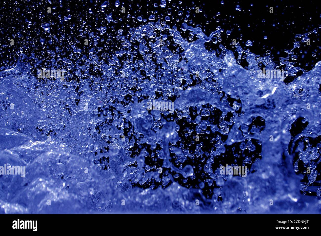 Blue Water Splash Stock Photo - Alamy