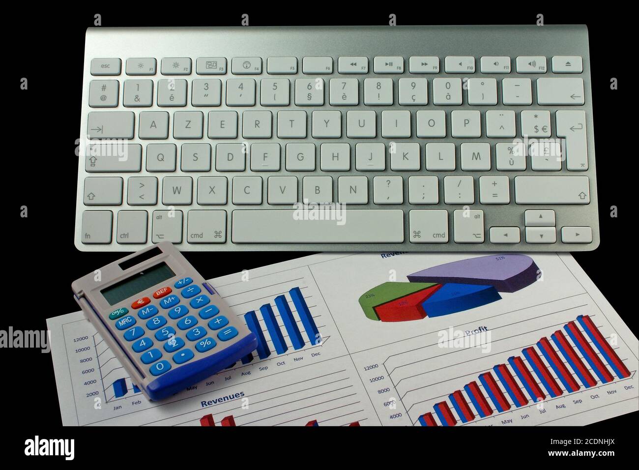 Office pc keyboard calculator hi-res stock photography and images - Alamy