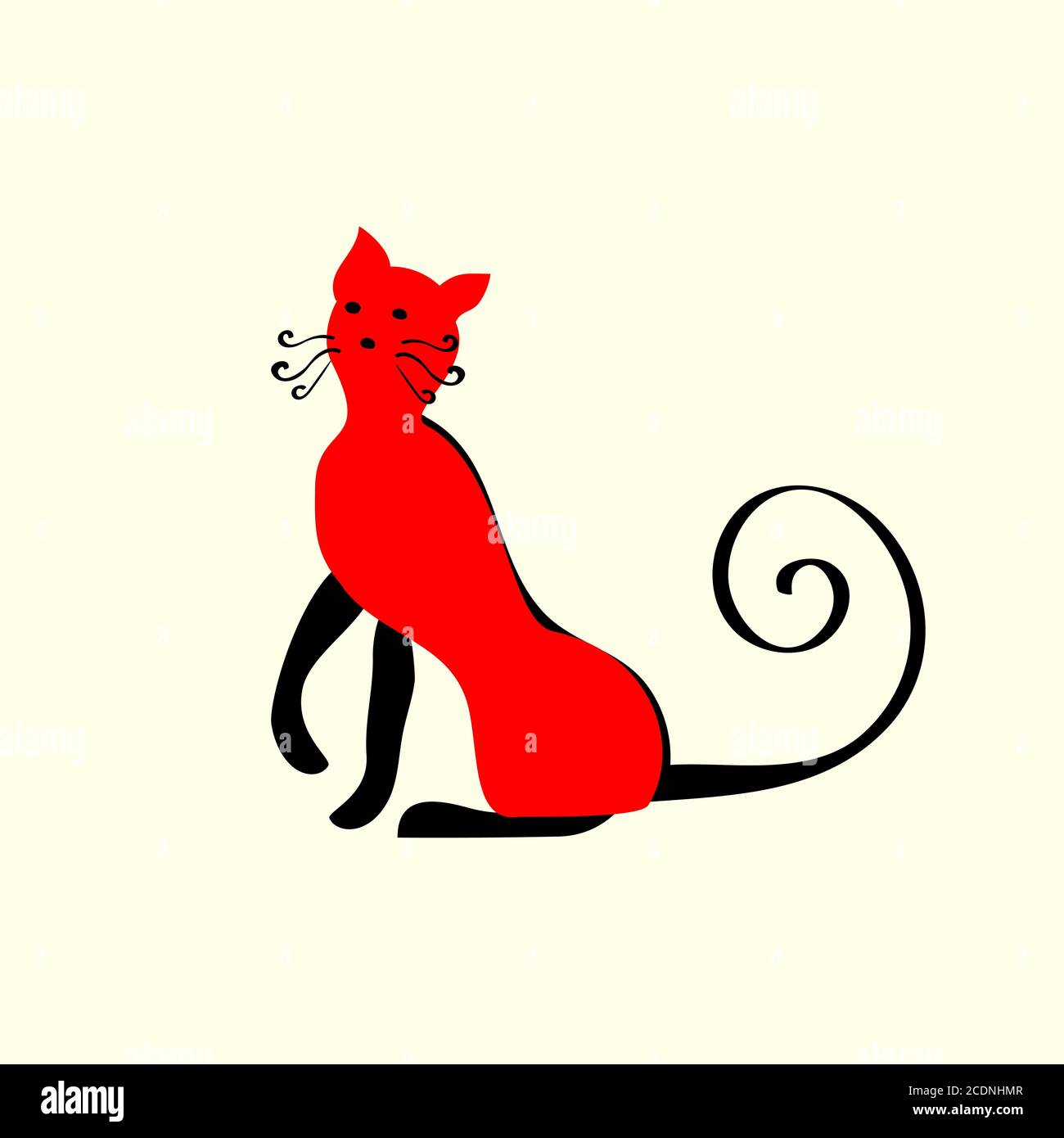 Elegant outline pet hi-res stock photography and images - Alamy
