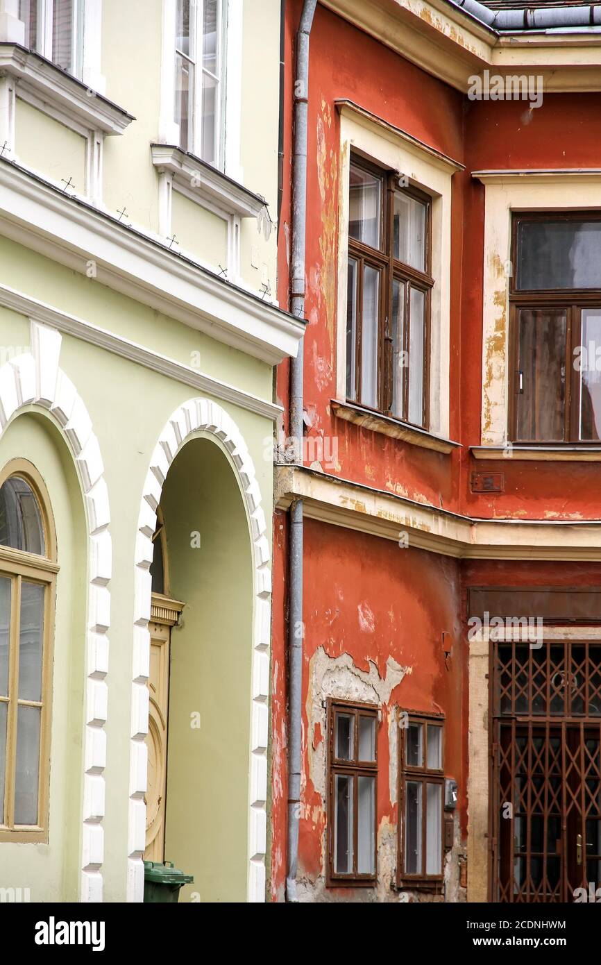 Historic architecture in Sopron Stock Photo - Alamy