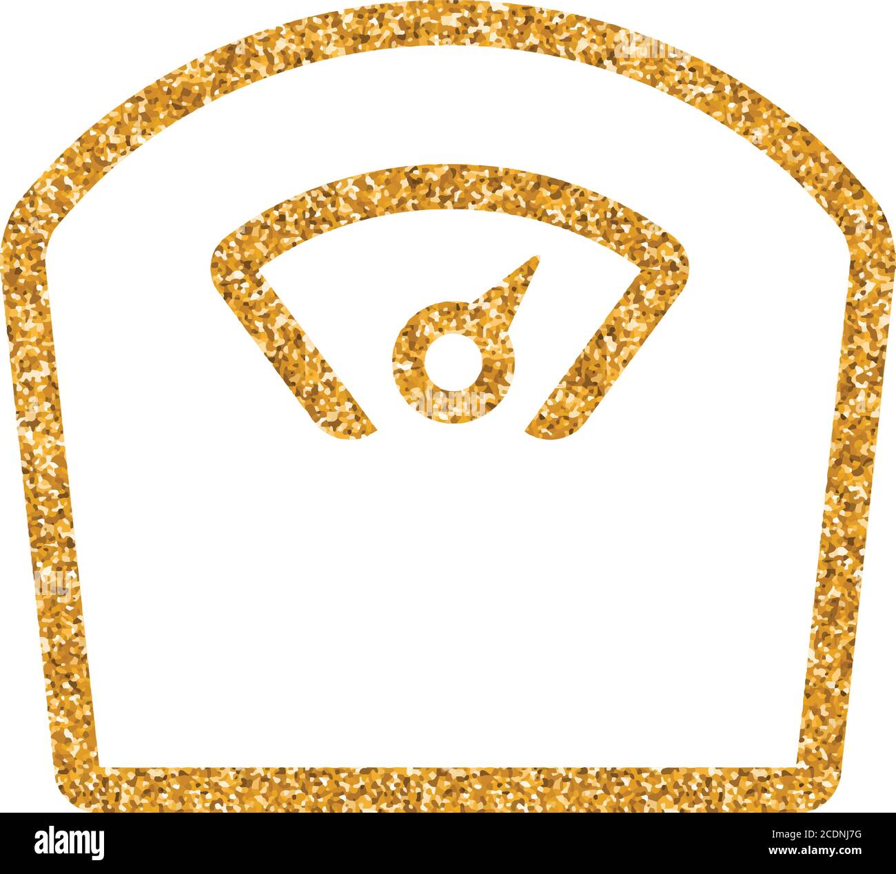 Fishing scale icon in gold glitter texture. Sparkle luxury style vector ...
