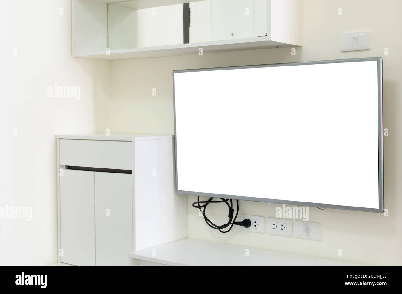 Flat screen television screen wall hi-res stock photography and images ...