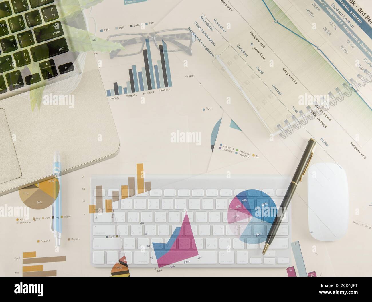 business concept keyboard and book Stock Photo - Alamy