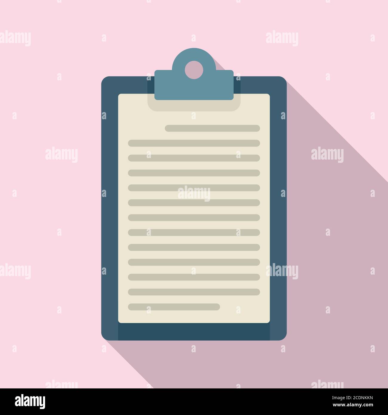 Conclusion clipboard icon. Flat illustration of conclusion clipboard ...