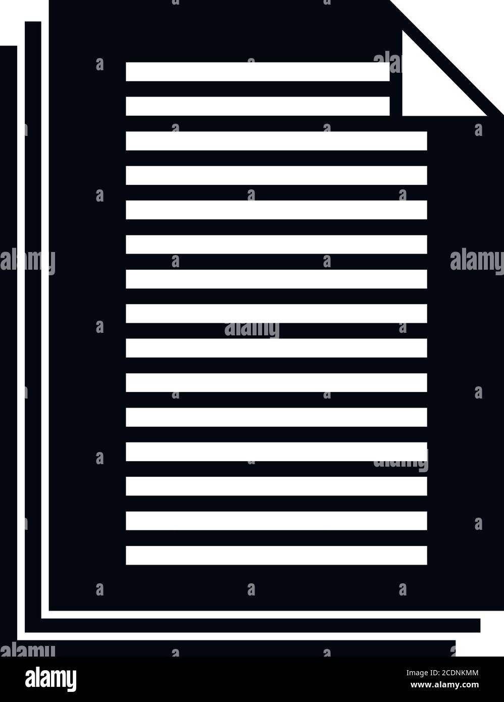 Summary papers icon. Simple illustration of summary papers vector icon ...