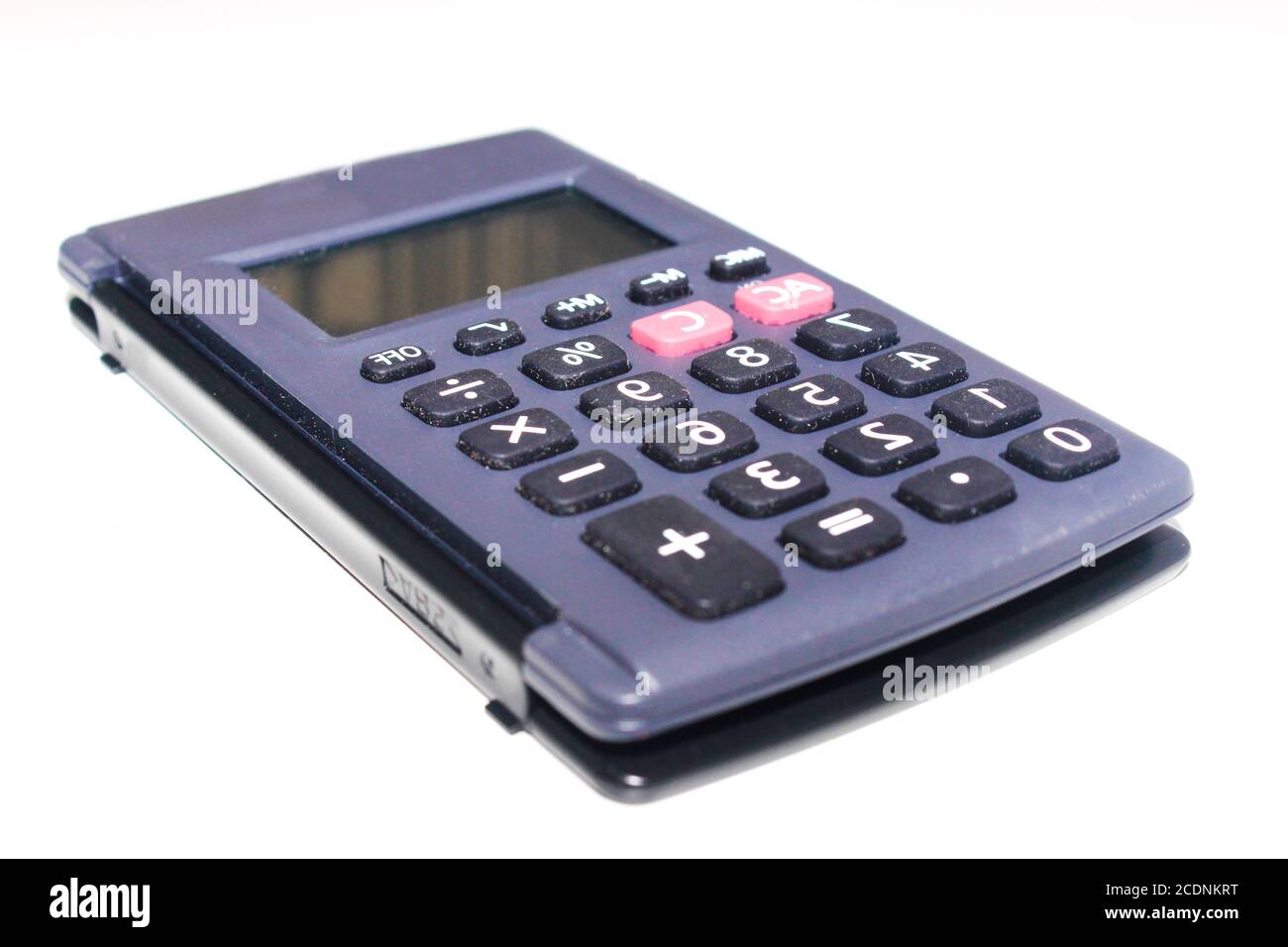 Calculator on financial data Cut Out Stock Images & Pictures - Alamy