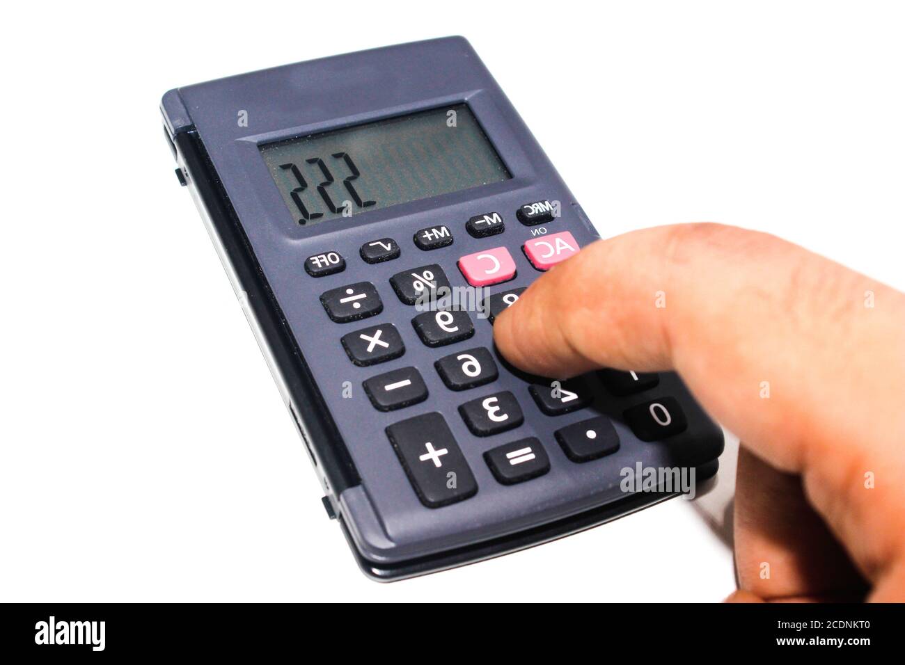 A picture of calculator on white background Stock Photo - Alamy