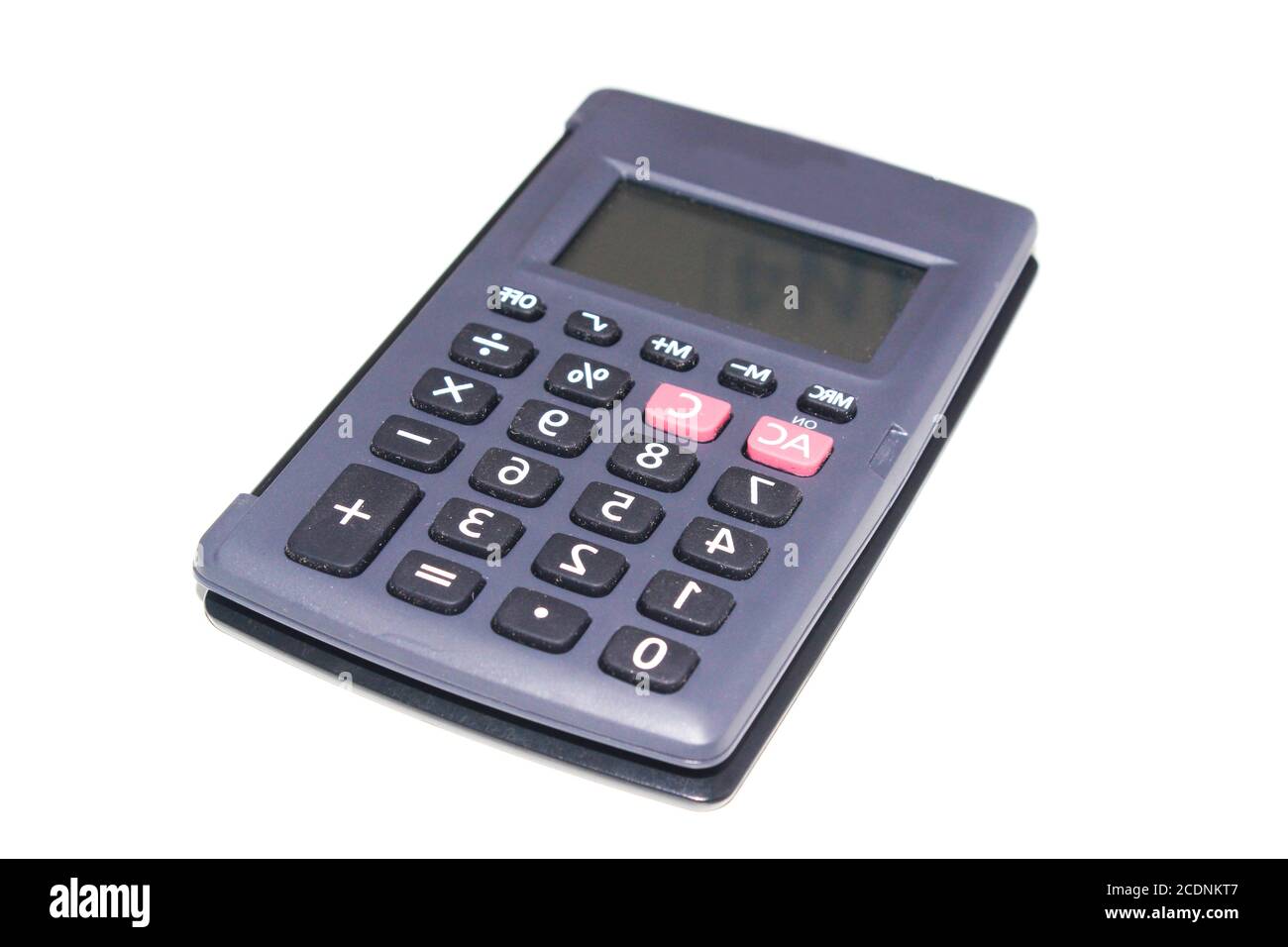 Calculator on financial data Cut Out Stock Images & Pictures - Alamy