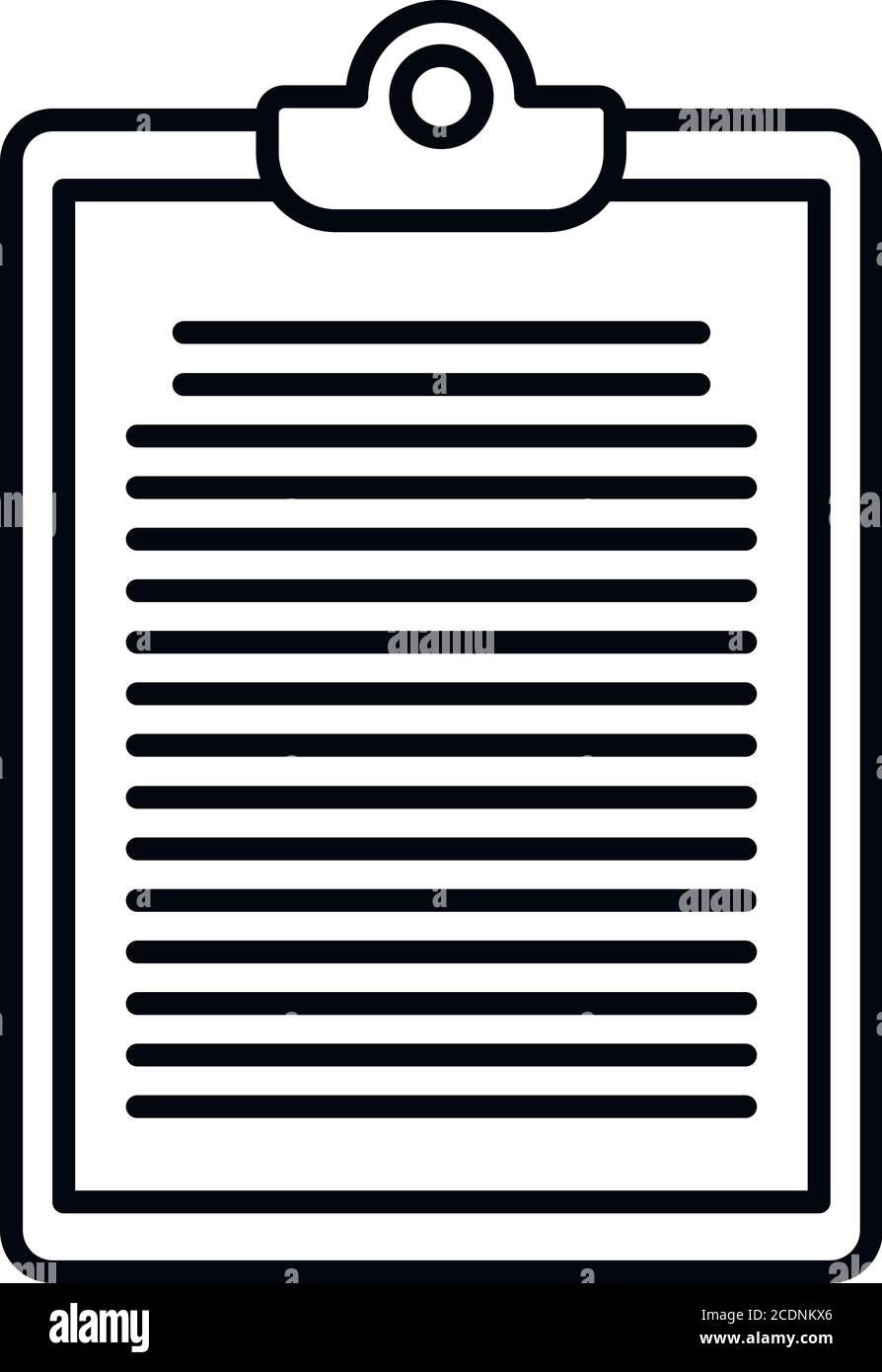 Summary icon. Outline summary vector icon for web design isolated on ...