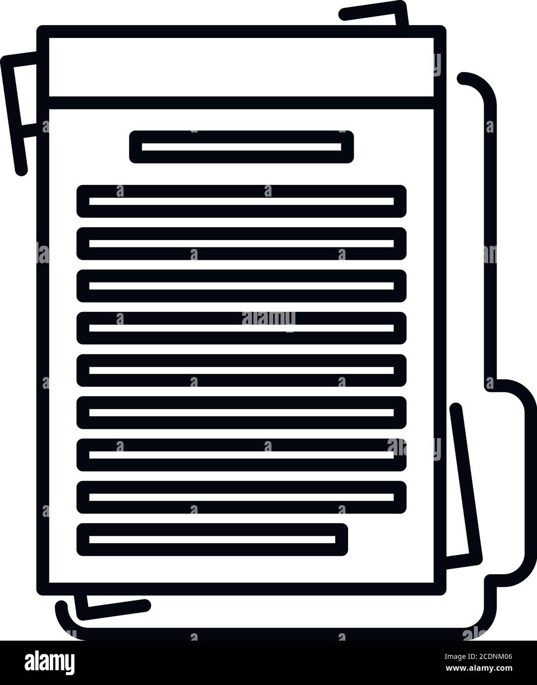 Summary folder icon. Outline summary folder vector icon for web design ...