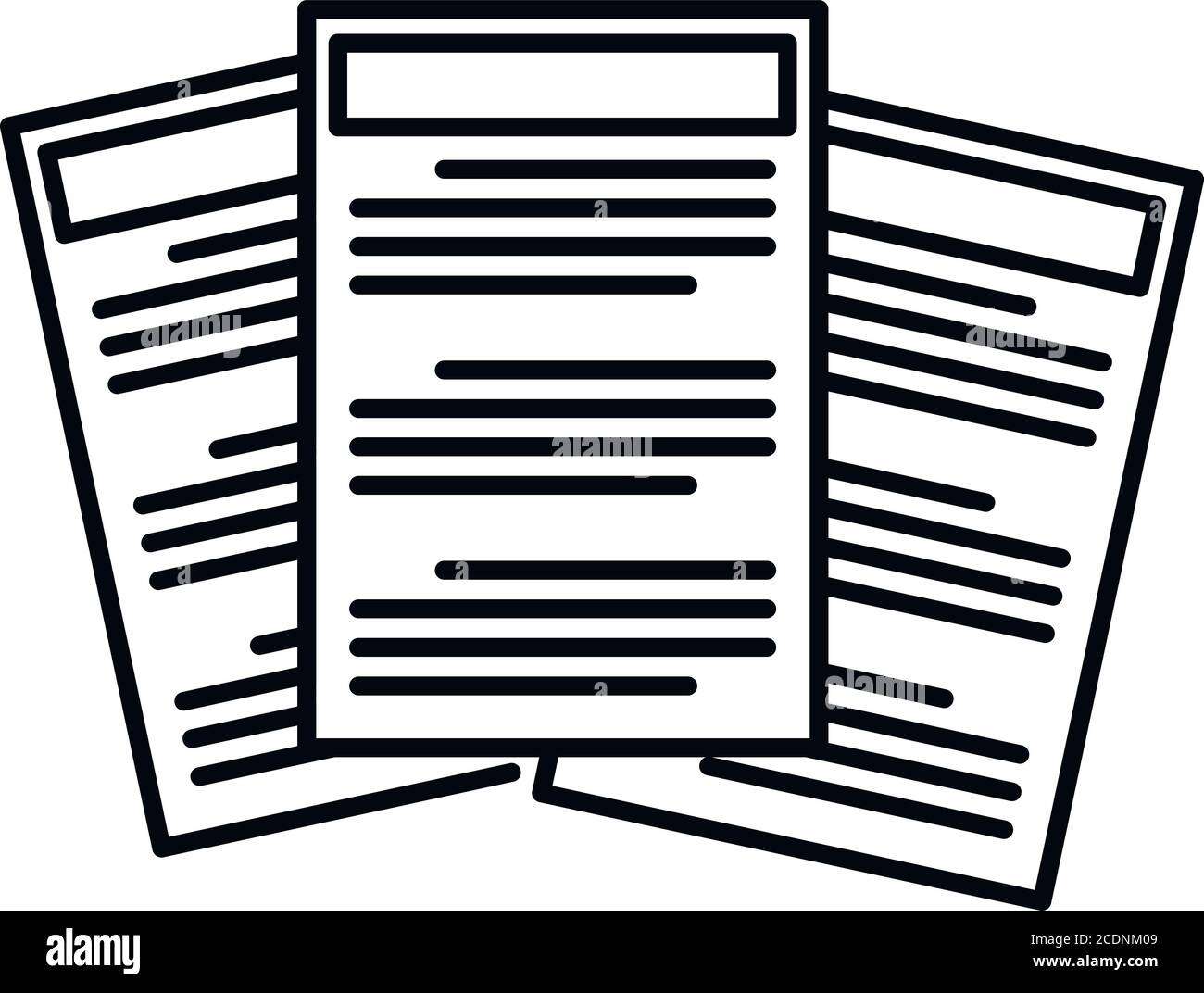 Conclusion papers icon. Outline conclusion papers vector icon for web ...
