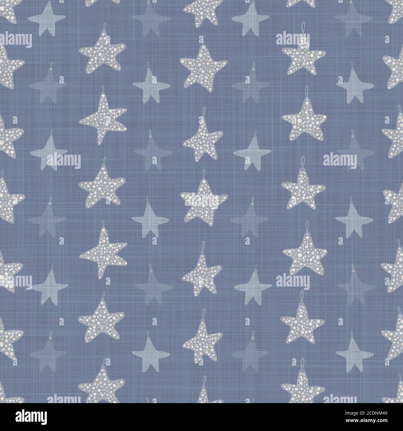 Seamless french farmhouse linen printed winter holiday background ...
