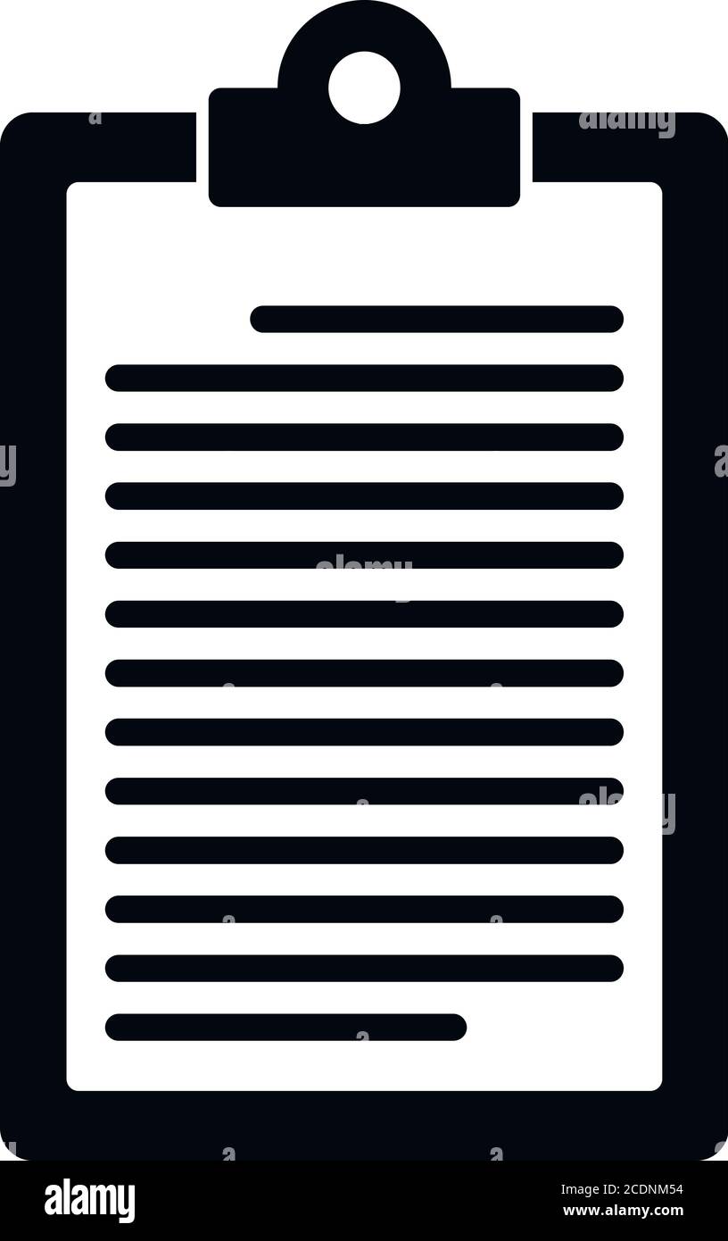 Conclusion clipboard icon. Simple illustration of conclusion clipboard ...