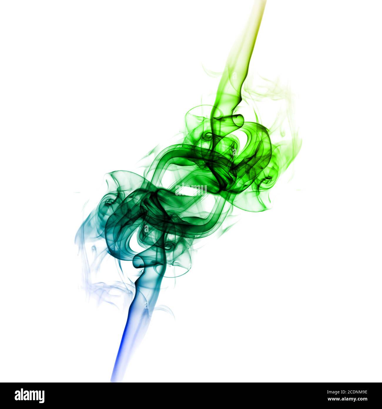 Green light smoke shape Cut Out Stock Images & Pictures - Alamy