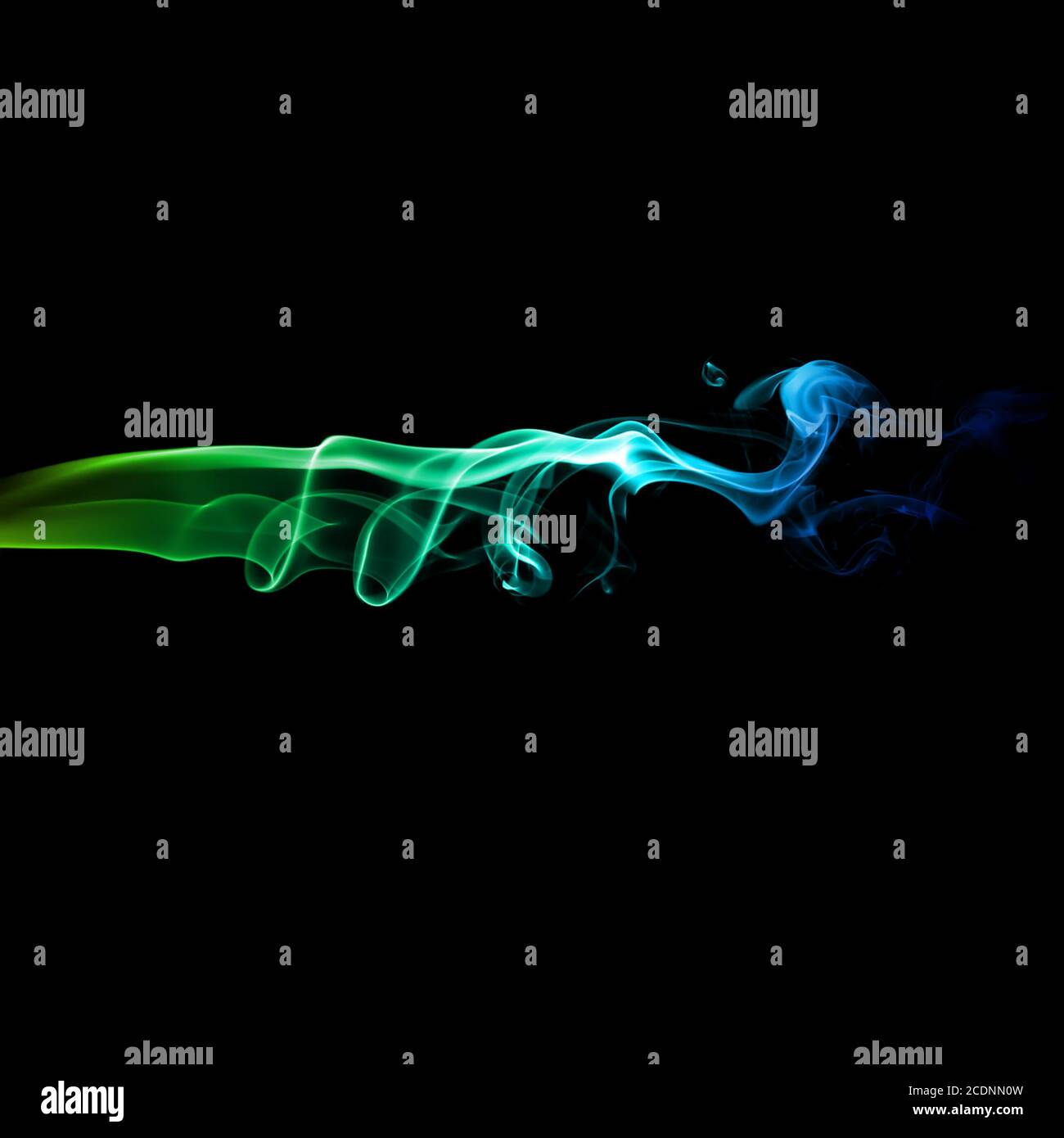 Abstract green smoke Stock Photo - Alamy
