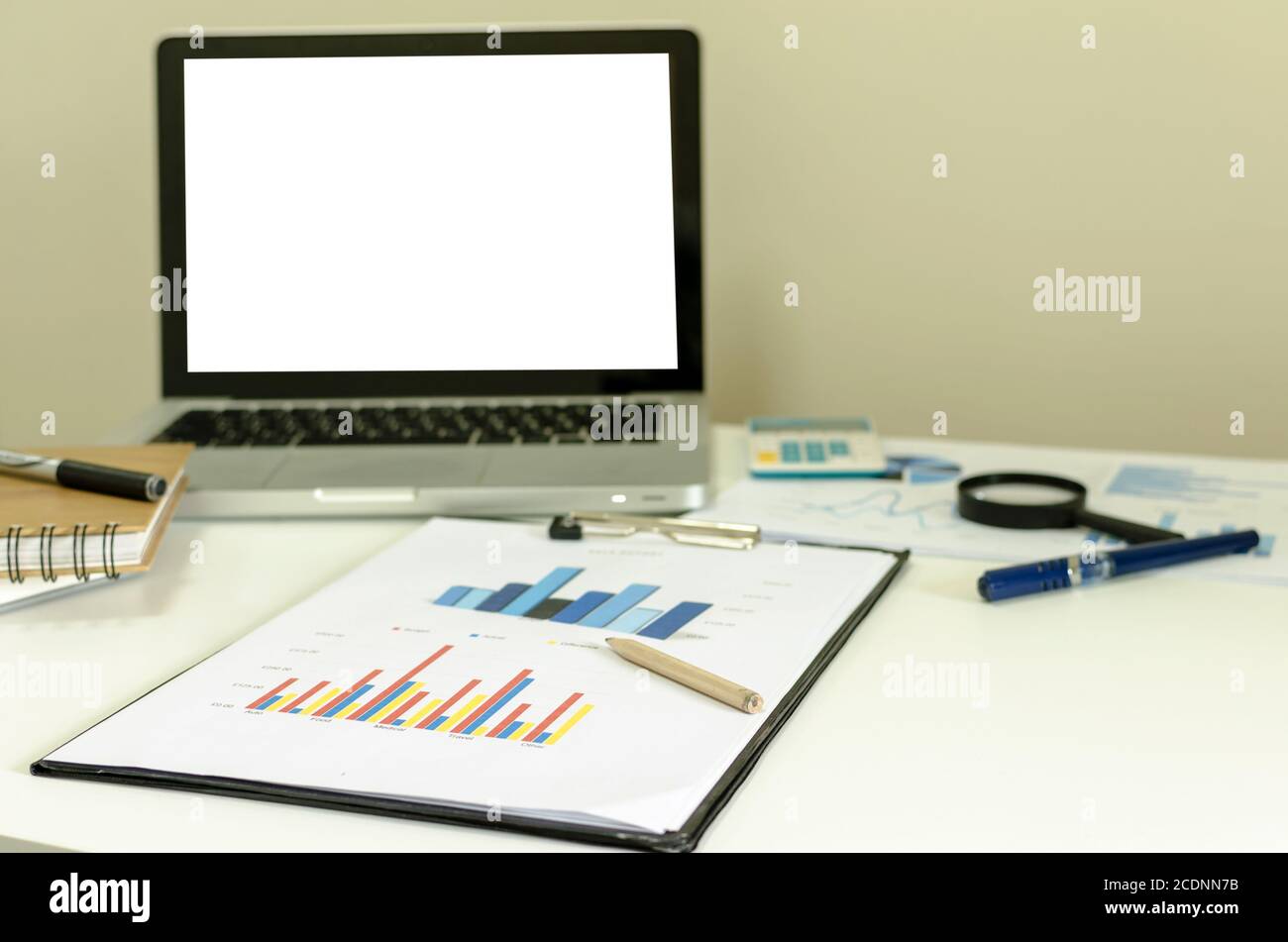 Workplace with laptop hi-res stock photography and images - Alamy
