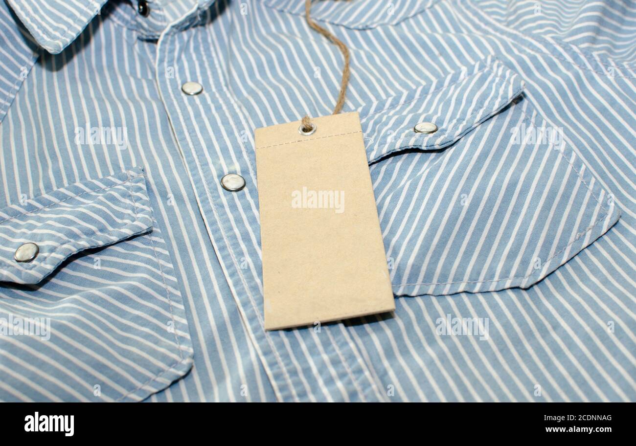 Cotton dress shirt label hi-res stock photography and images - Alamy