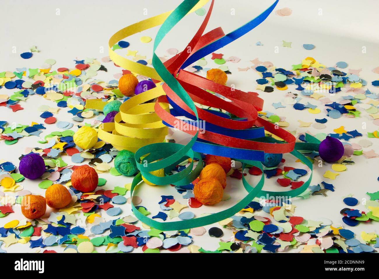 Paper Balls and Streamers Stock Photo - Alamy