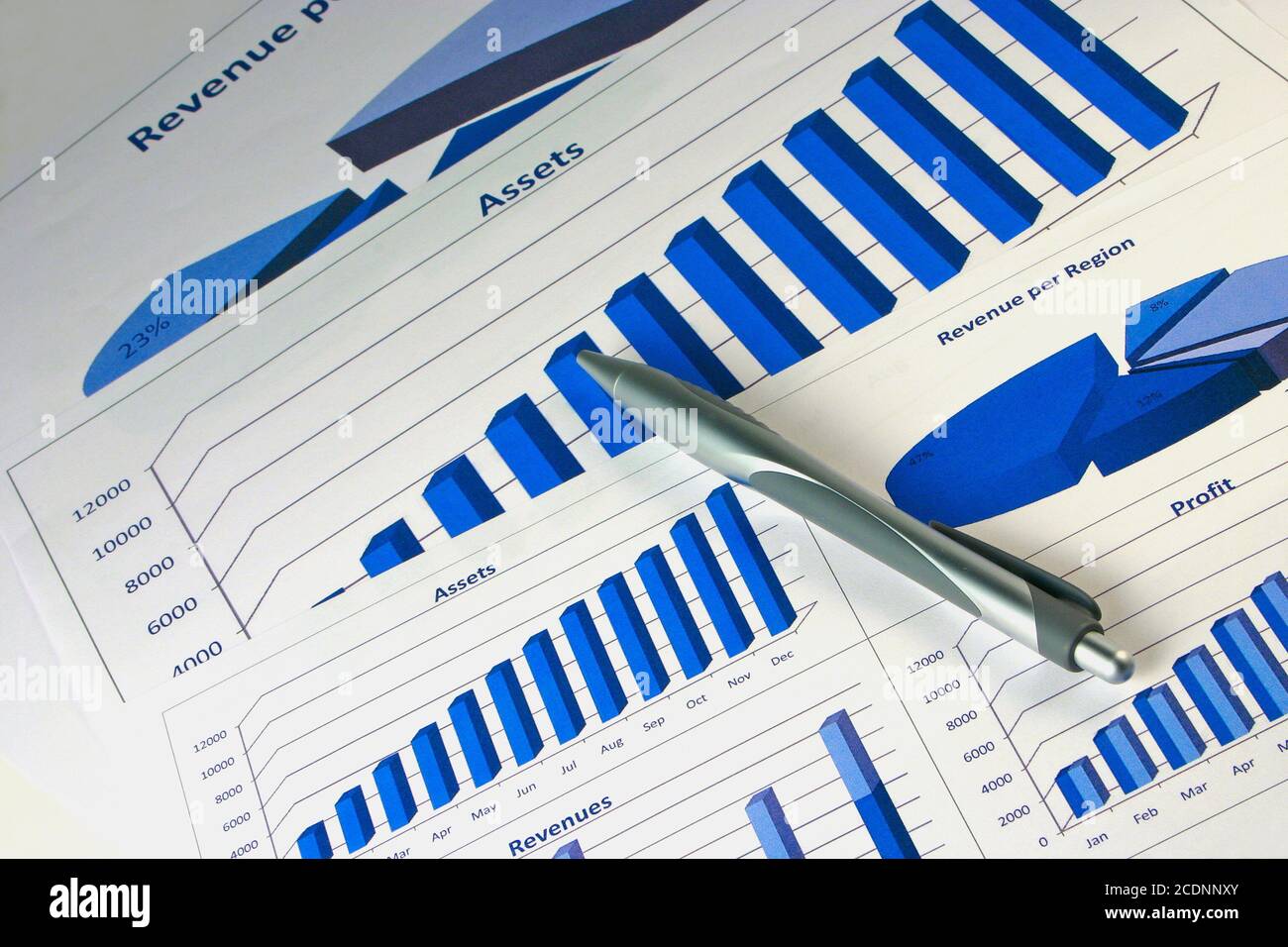 Financial Management Graph #4 Stock Photo - Alamy