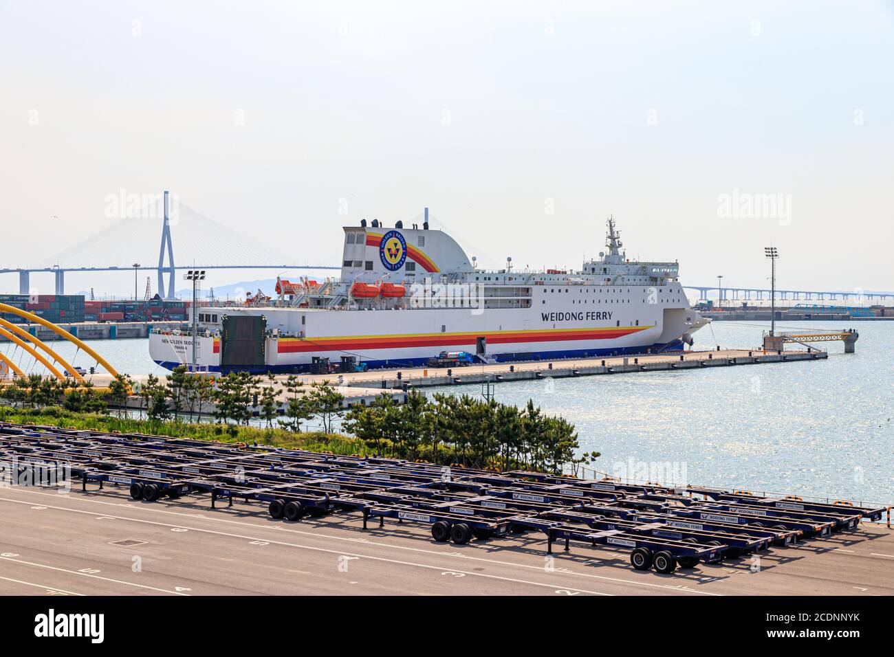 Incheon, Korea - Jun 19, 2020. Incheon International Ferry Terminal ...