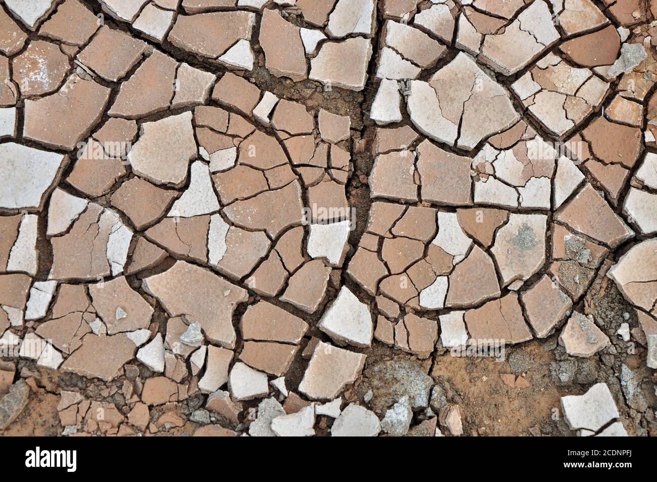 Eroded clay soil Stock Photo - Alamy